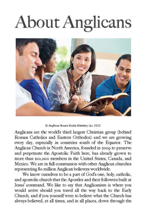 Pew Cards - Anglican House Publishers