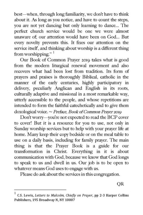 Pew Cards - Anglican House Publishers